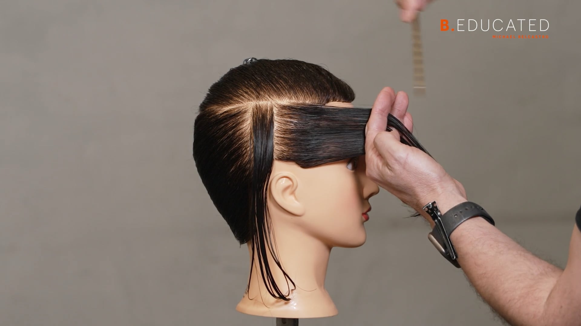 How to Take a Vertical Section | Online Hair Cutting Tutorials ...